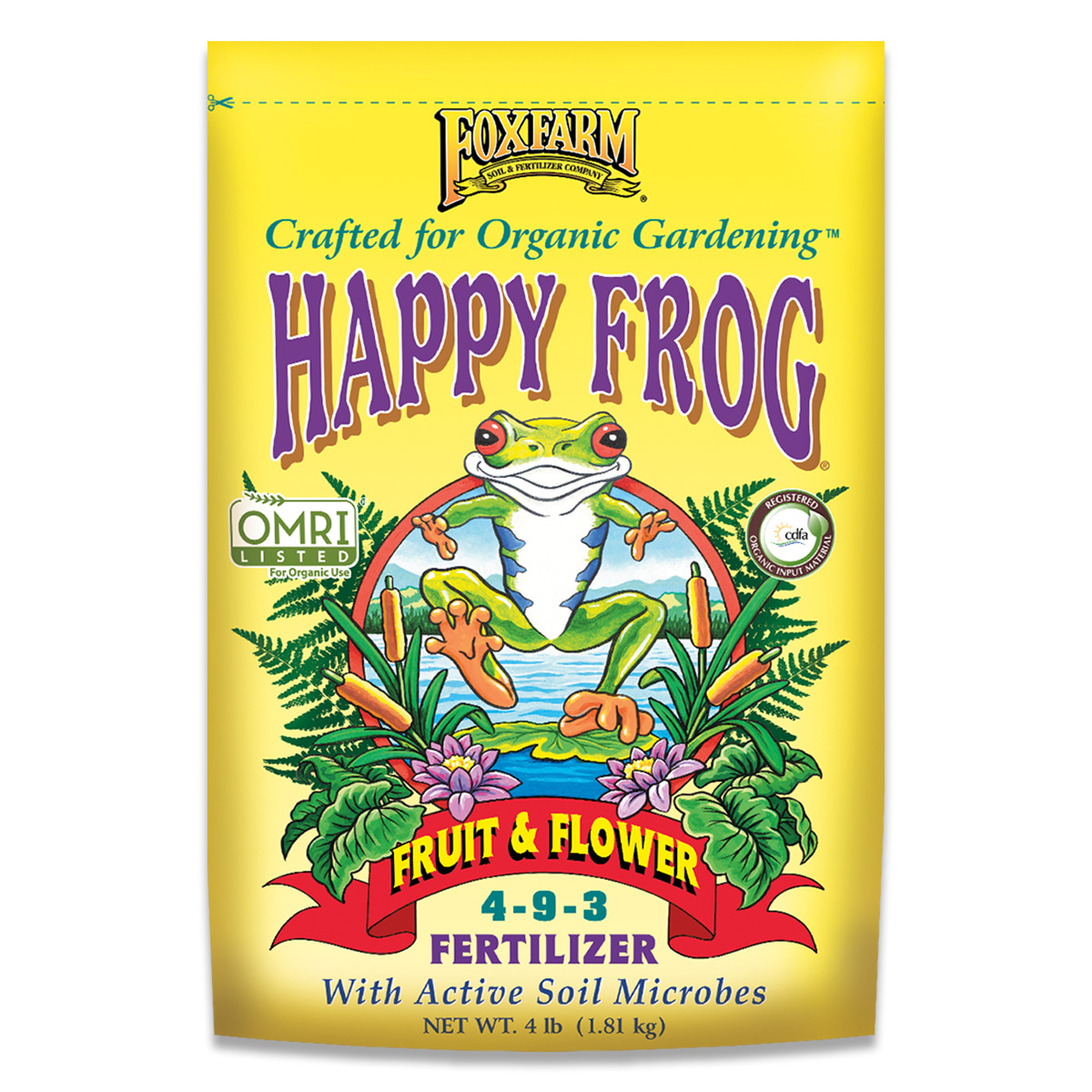Happy Frog Fruit and Flower Dry Fertilizer, 4-9-3, OMRI, 4 lbs. – Magic ...